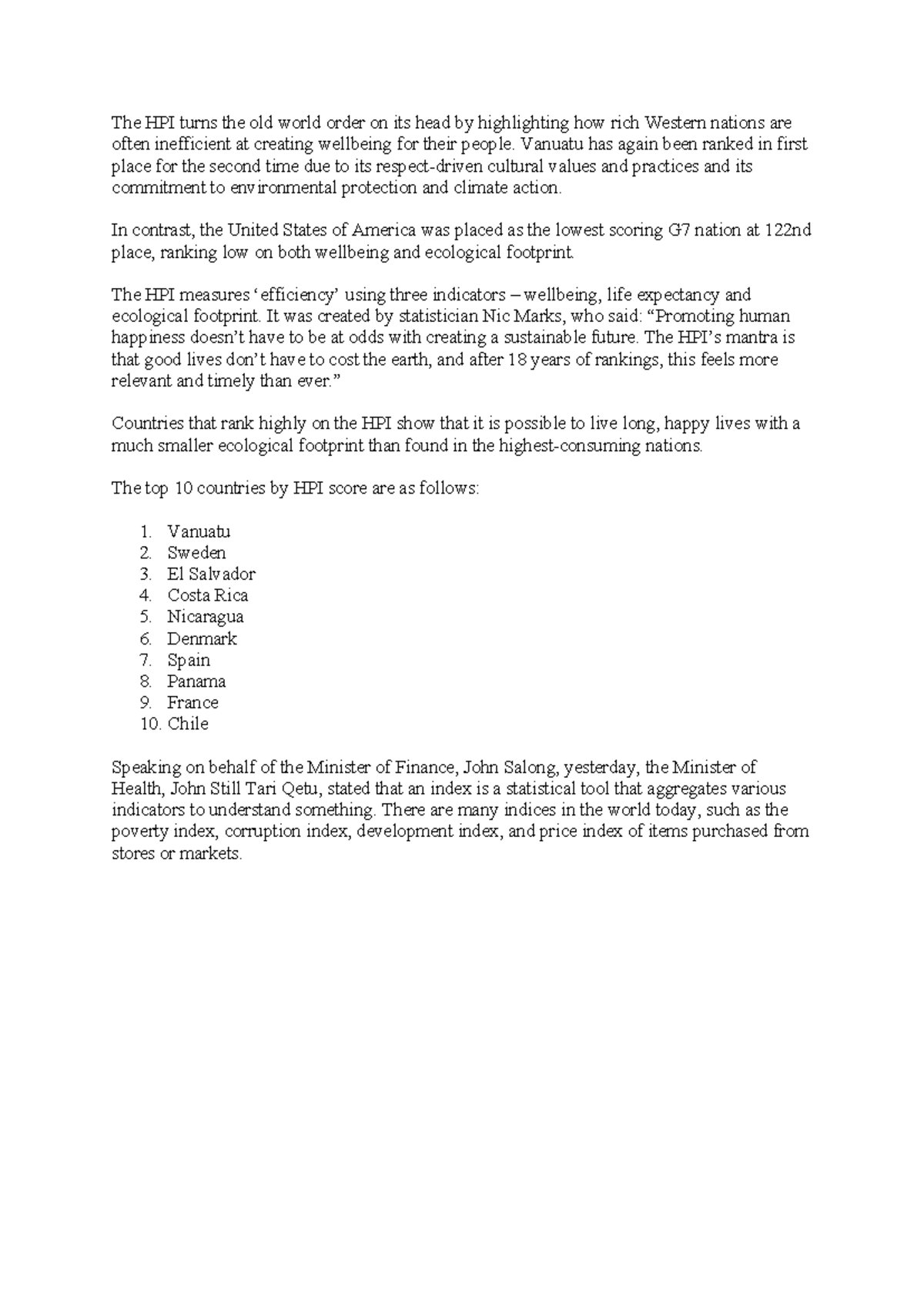 week 7 notes 2024 - The HPI turns the old world order on its head by ...