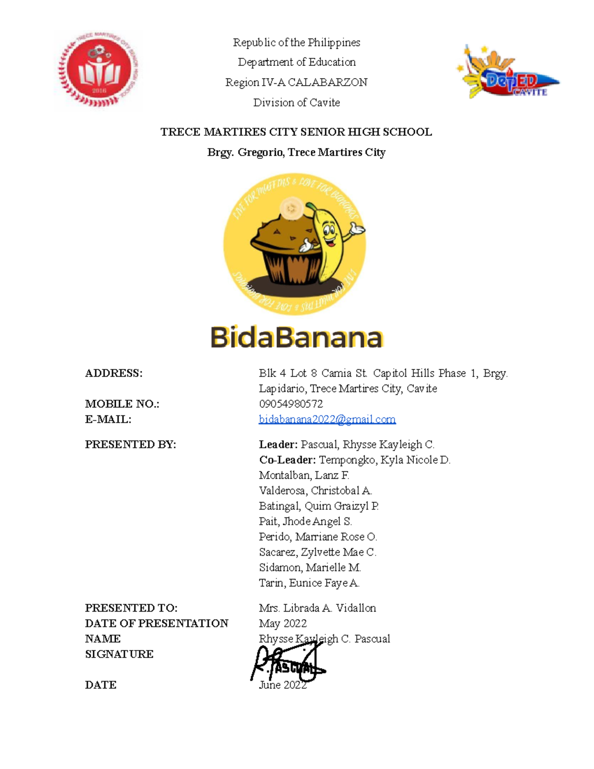 Business-Plan hfgh - Republic of the Philippines Department of ...