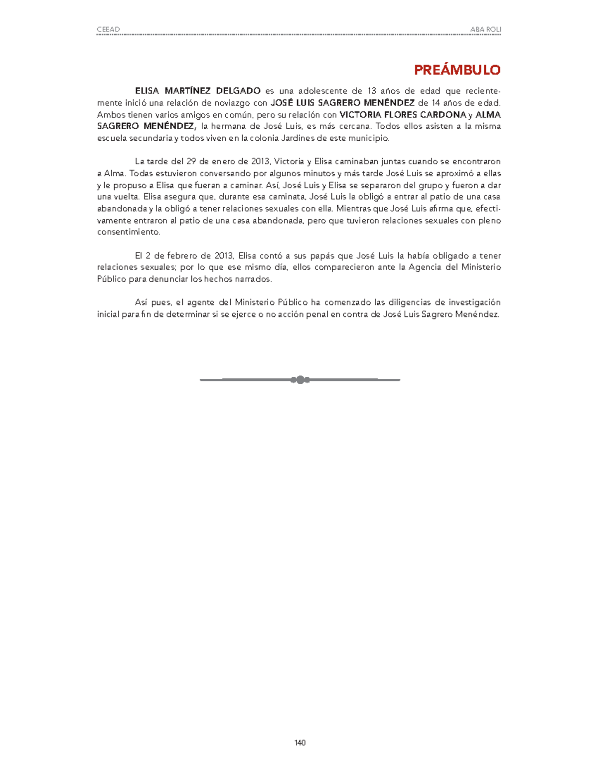 Libro de casos - CEEADABA ROLI ELISA MARTÍNEZ DELGADO es una ...