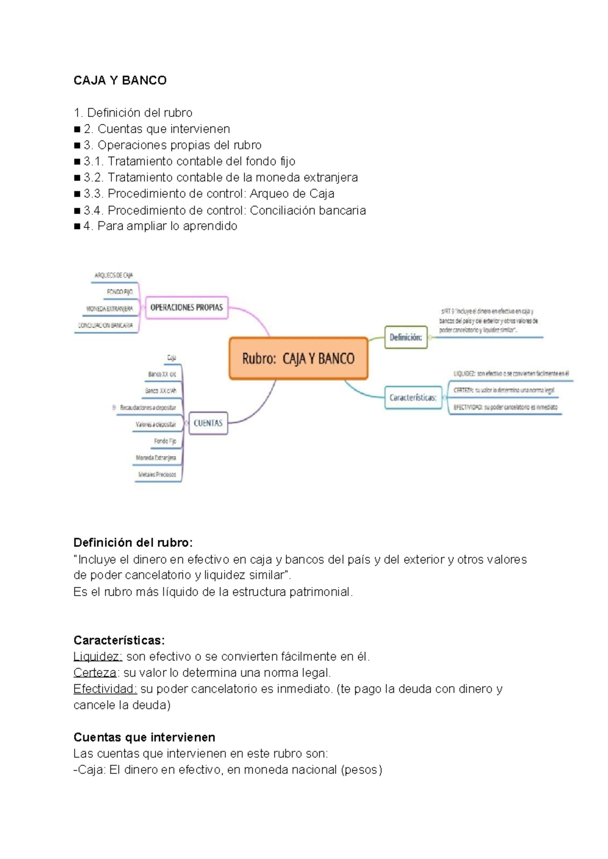 Resumen Contabilidad 2 Parcial - CAJA Y BANCO Definición del rubro 2 ...