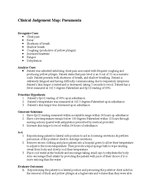 Clinical Judgment Concept Map - /Obj./Labs/Diagnostics/Risk Factors ...