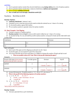 BDM Final Cheat Sheet - Summary Business Decision Models - DECISION ...