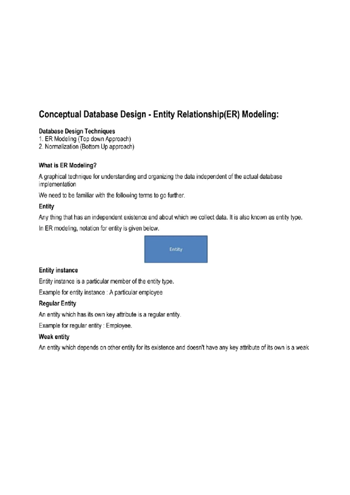 ER model - Database management system concepts and advancements - Studocu
