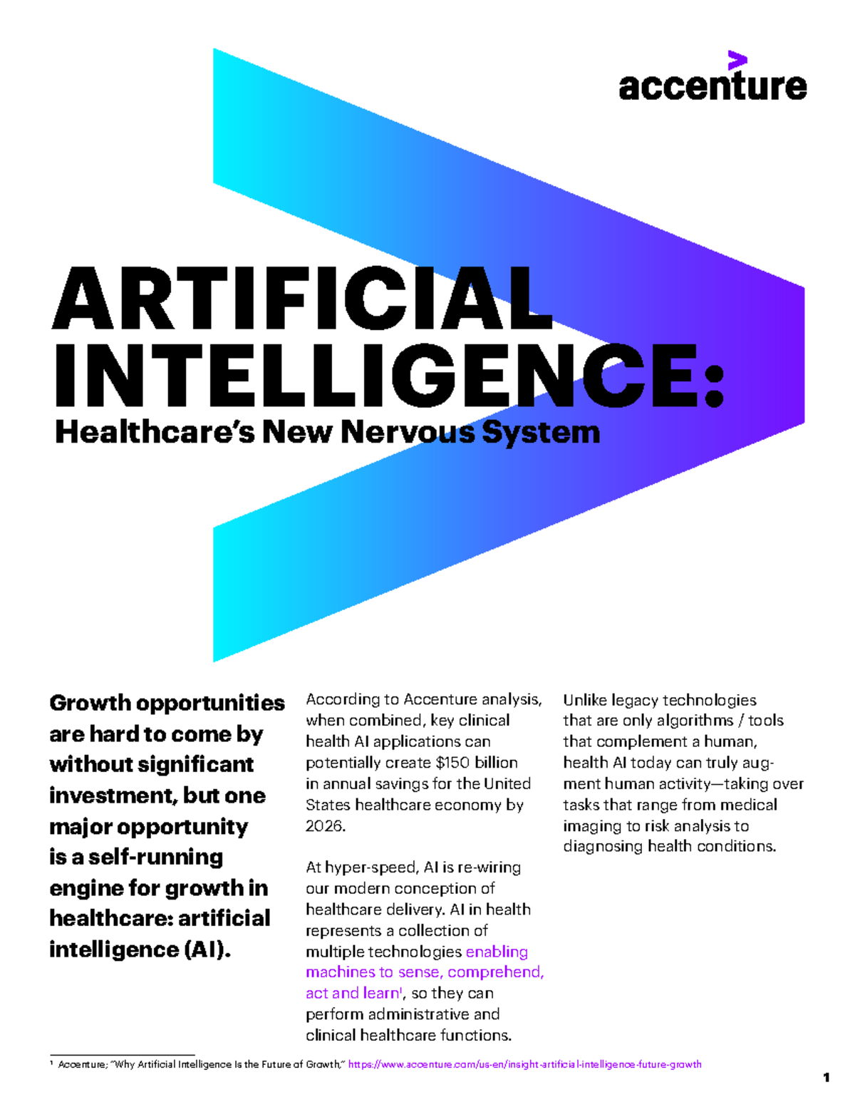 Accenture Health Artificial Intelligence - Growth opportunities are ...