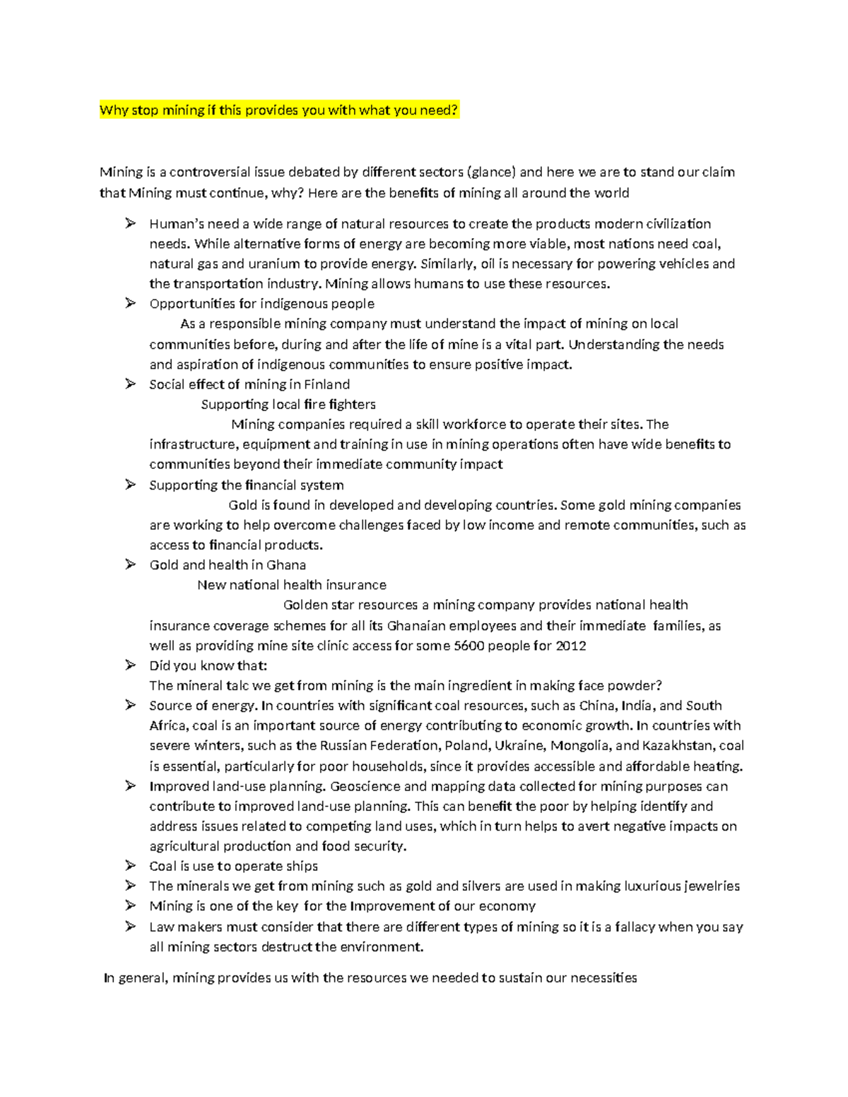 Exploring Sustainable Mining Practices for Achieving Development Goals ...