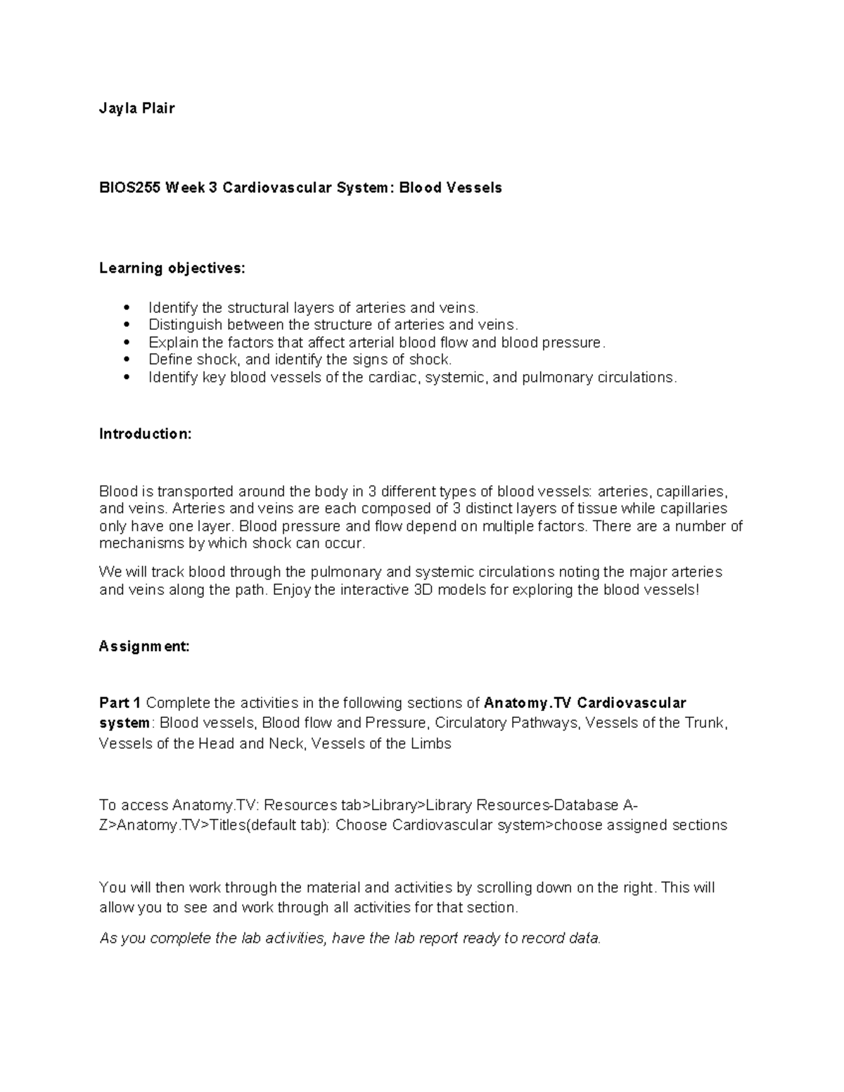 lab week 3....................................................................... - Jayla Plair ...