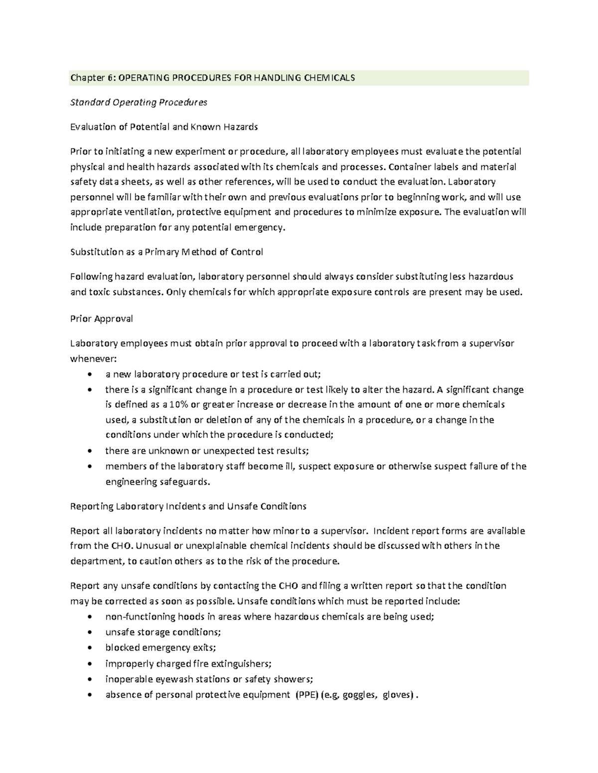 Operating-procedures - Chapter 6: OPERATING PROCEDURES FOR HANDLING ...