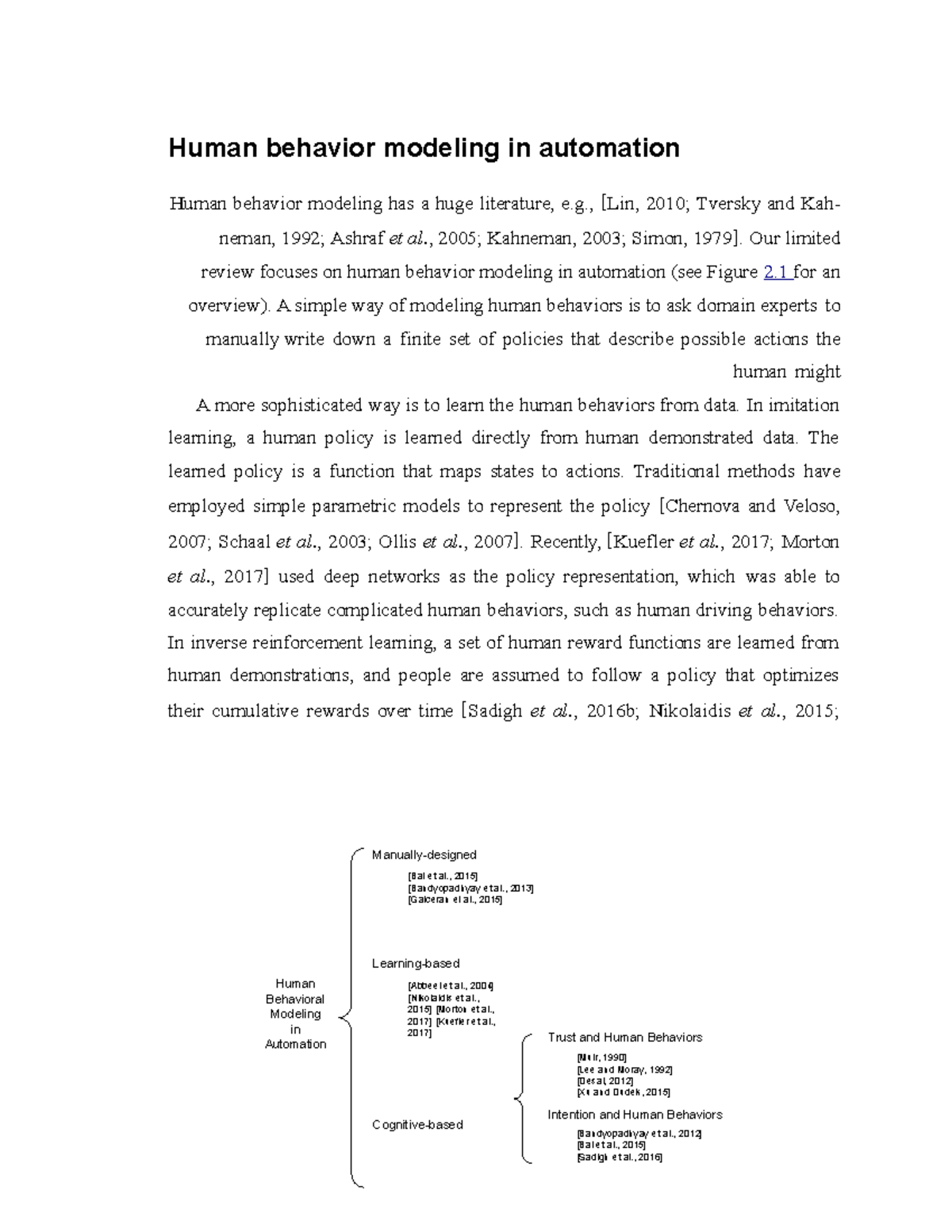 Human behavior modeling in automation - , [Lin, 2010; Tversky and Kah ...