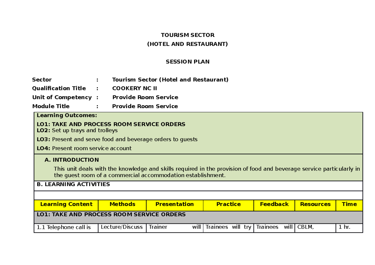 Session Plan Template for Research - Practical Research - DHVSU - Studocu