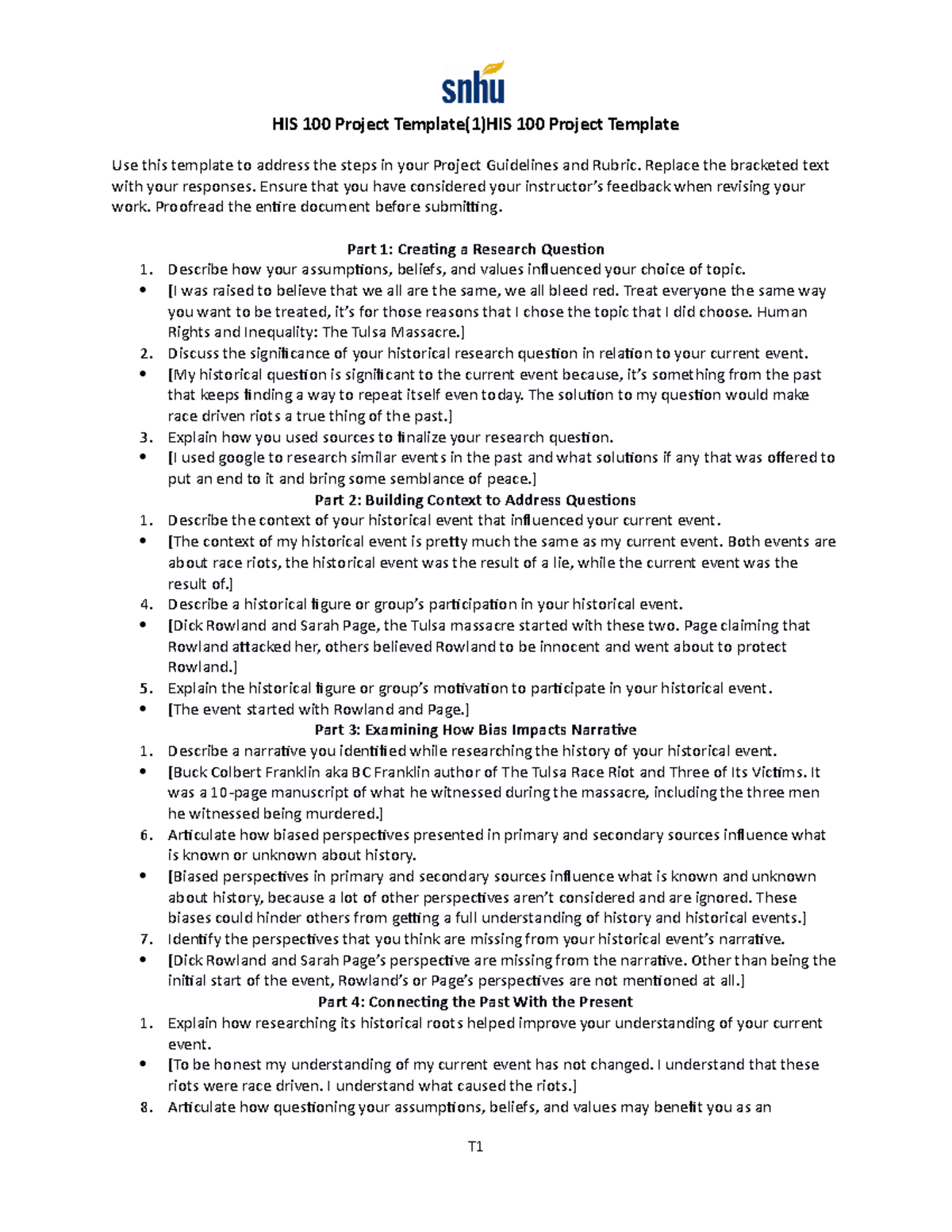 HIS+100+Project+Template+ - HIS 100 Project Template(1)HIS 100 Project ...