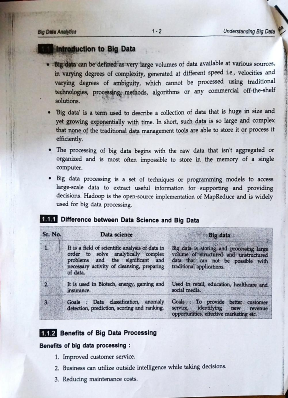 UNIT 1 (BDA) - Unit 1 notes - Big Data Analytics Understanding Big Data ...