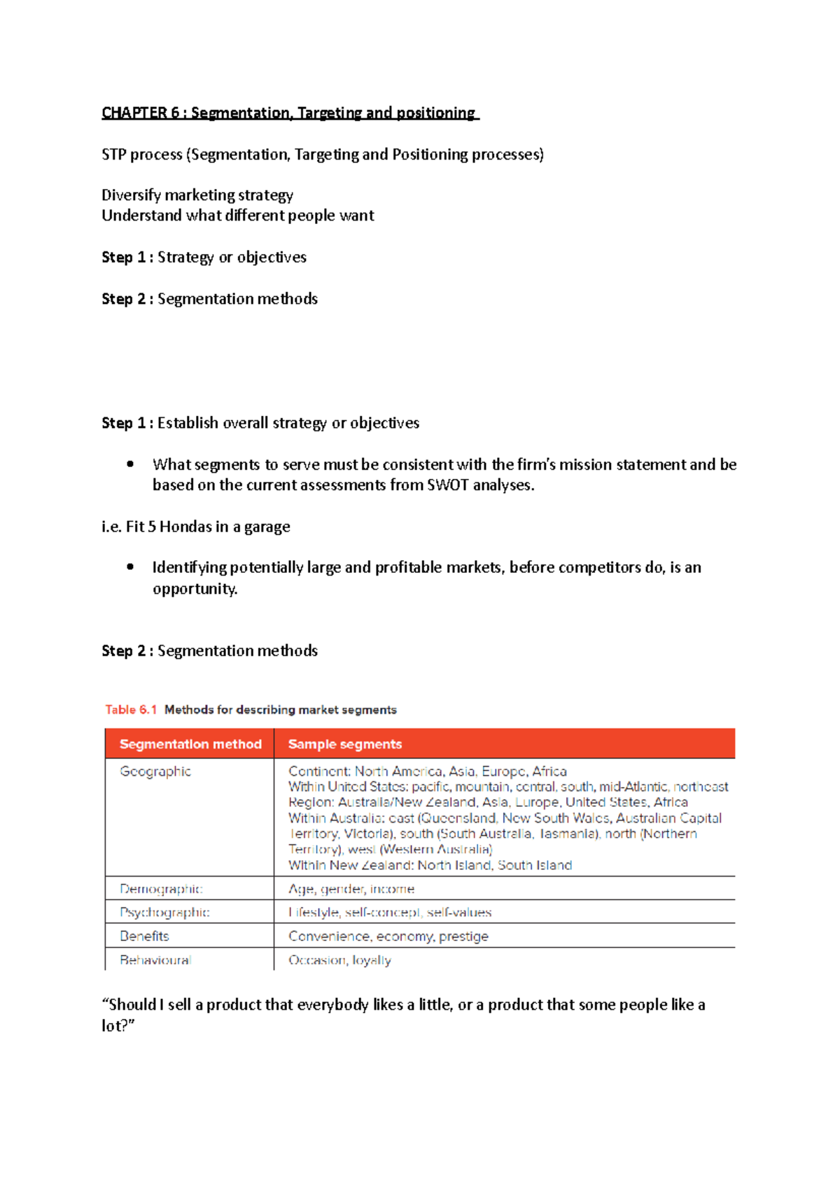 Chapter 6 - WEEK 4 - Lecture week 4 - CHAPTER 6 : Segmentation ...