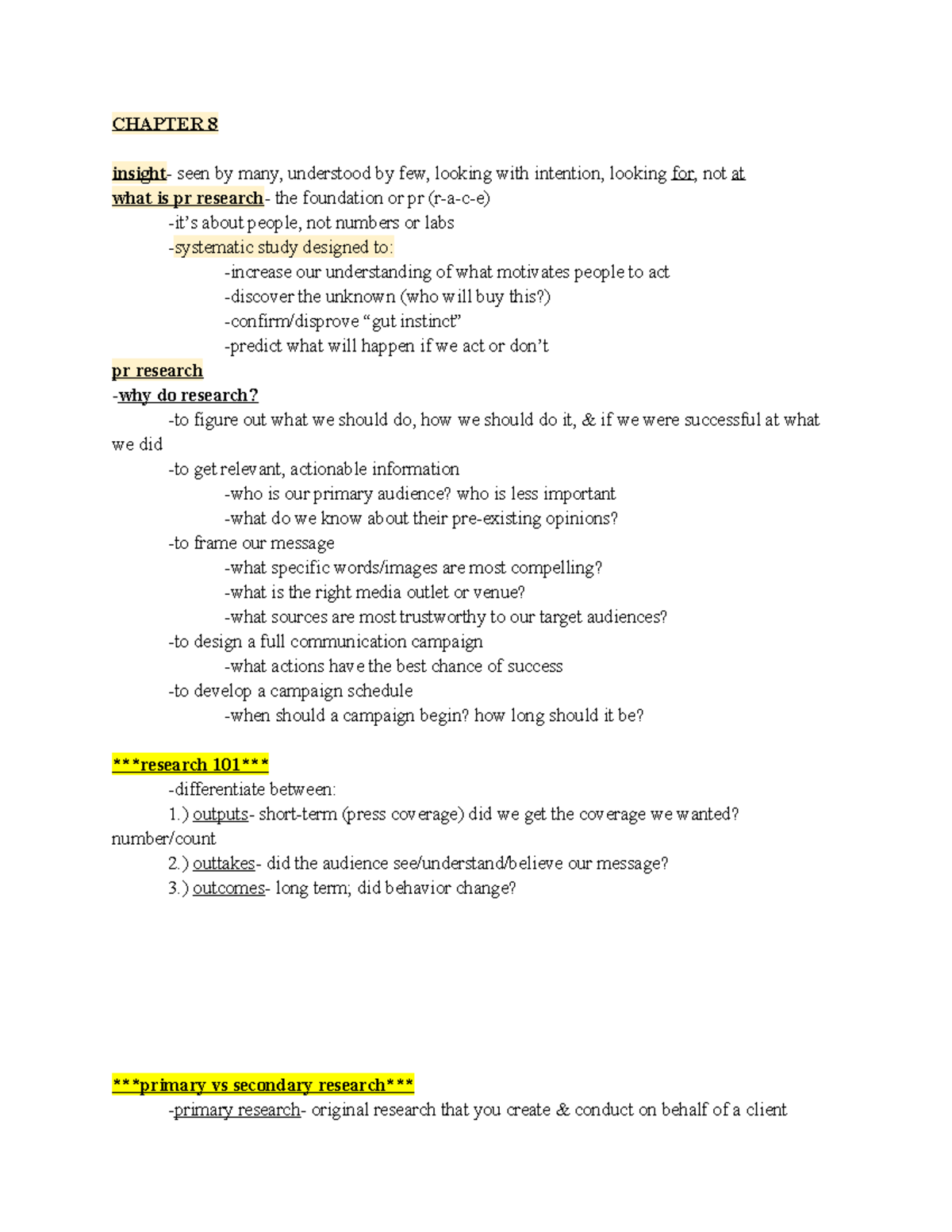 Pr 9-18-18 - principles of public relations notes from in class lecture ...