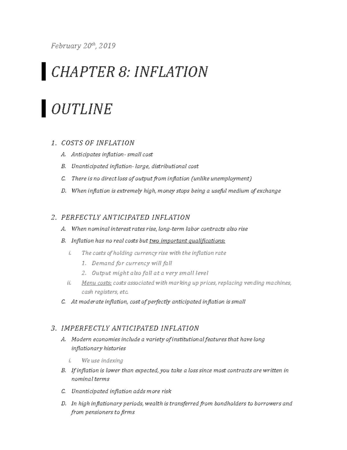 Chapter 8 Outline and Textbook Questions - February 20th, 2019 CHAPTER ...
