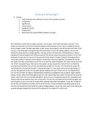 ENG 101. Assignment - ENG 101 Assignment Outline Title: My Terrible ...