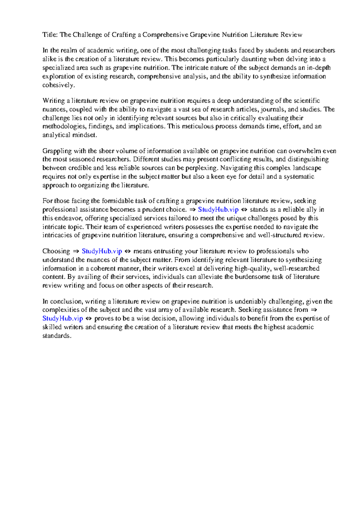 Grapevine Nutrition Literature Review - This becomes particularly ...