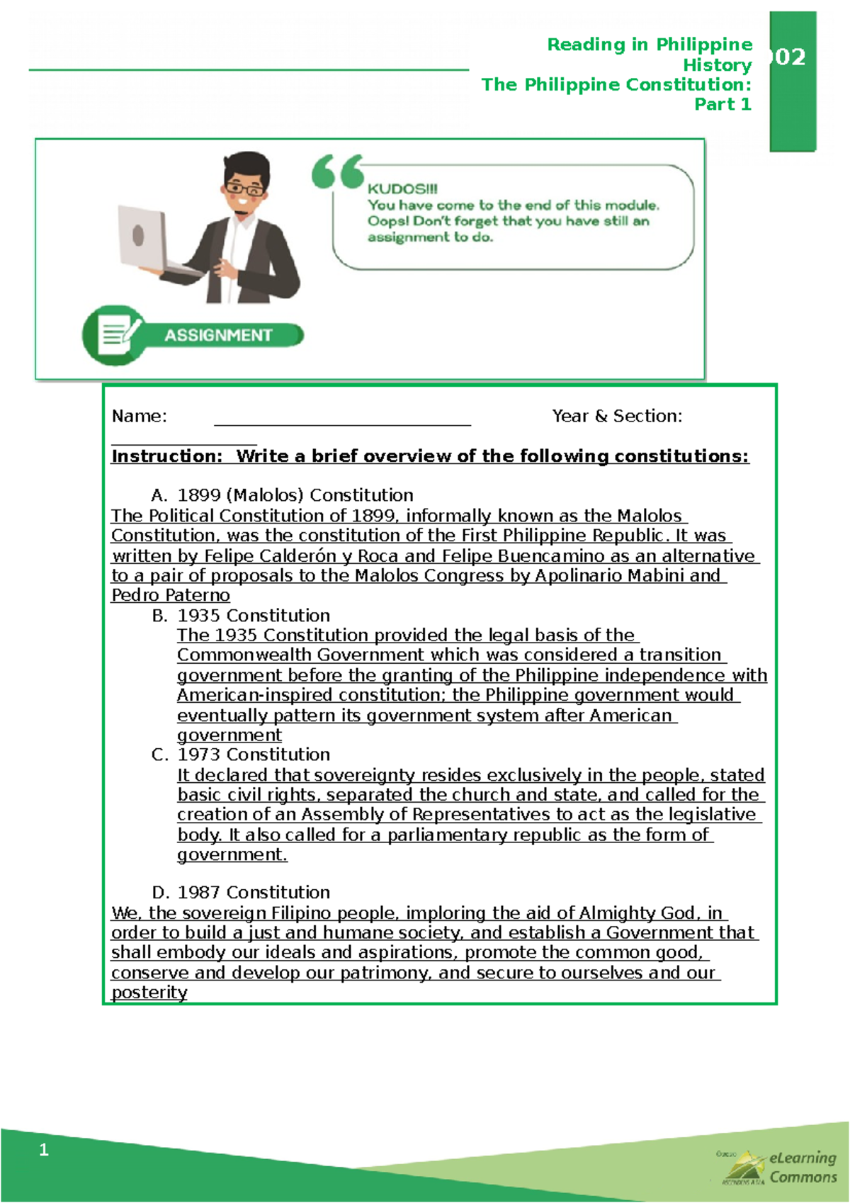 06-GE 2-WEEK 13- Assignment - Name: ______________________________ Year ...