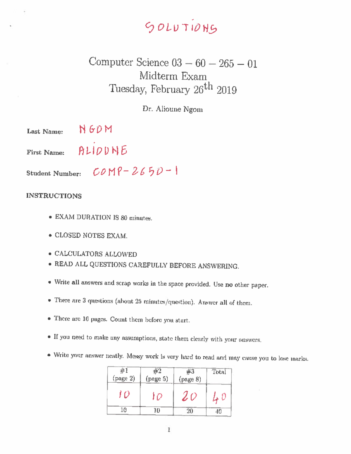 Exam 2019 Questions And Answers Comp 2650 Warning Decodescan Unexpected Mcu Data
