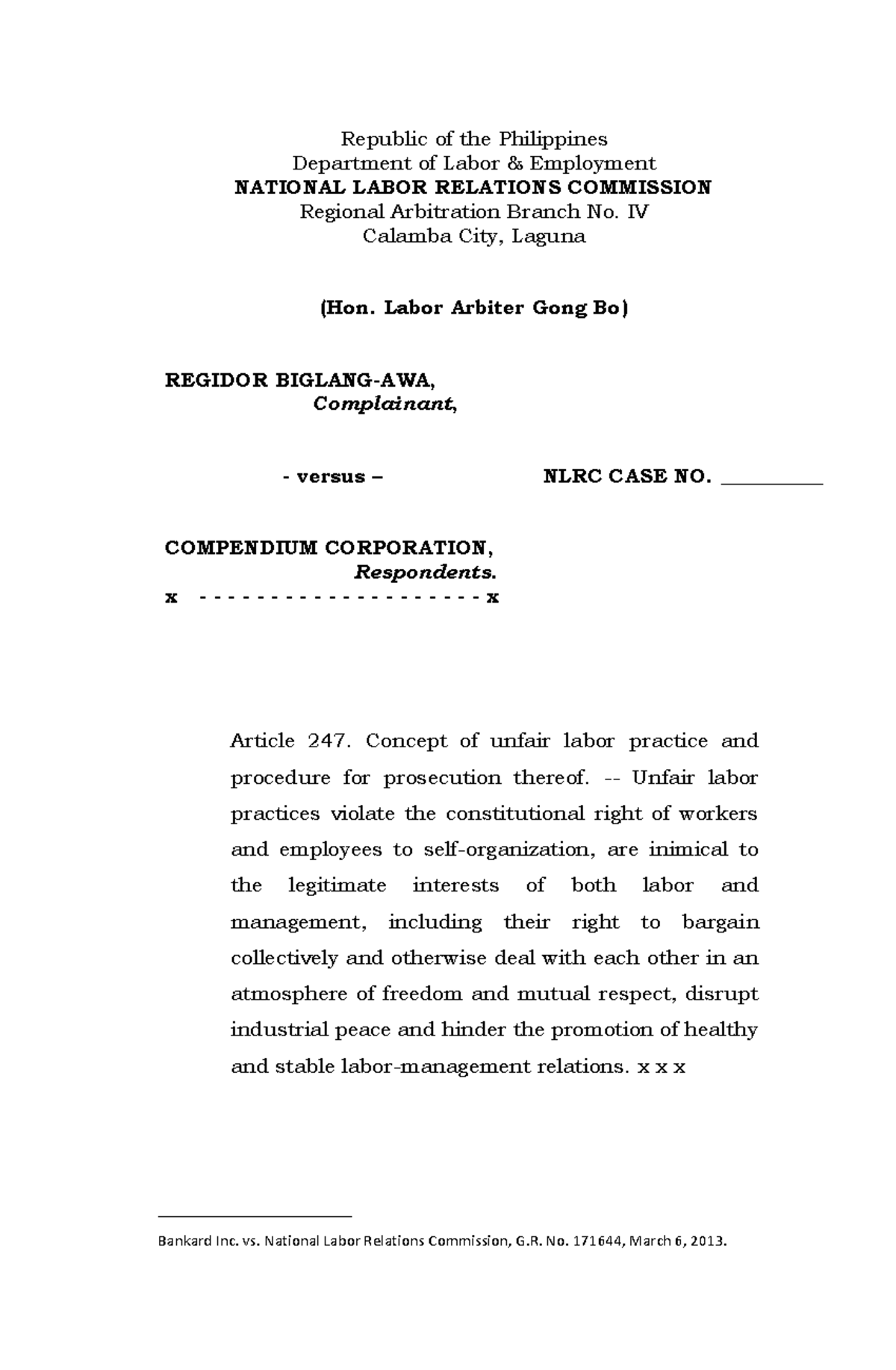 Juangco- Position Paper #1 - Warning: TT: undefined function: 32 ...