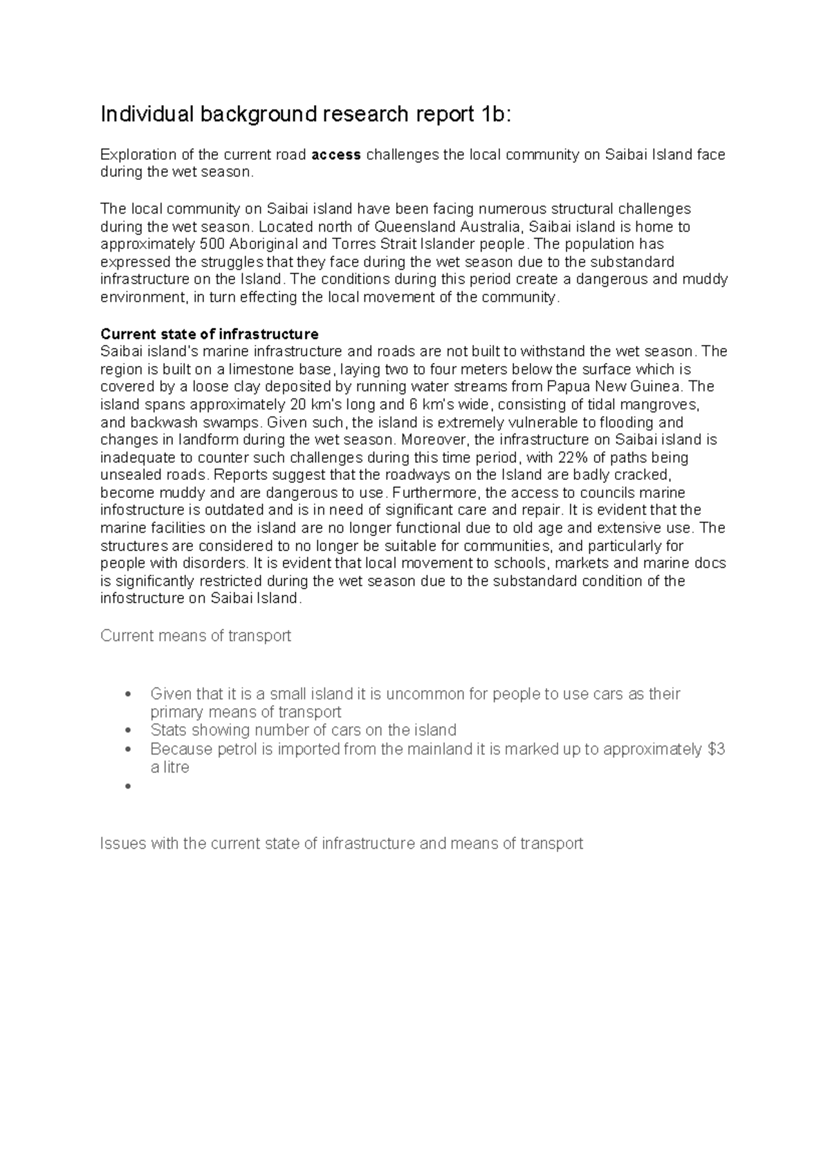 Individual background research report 1b - Individual background ...