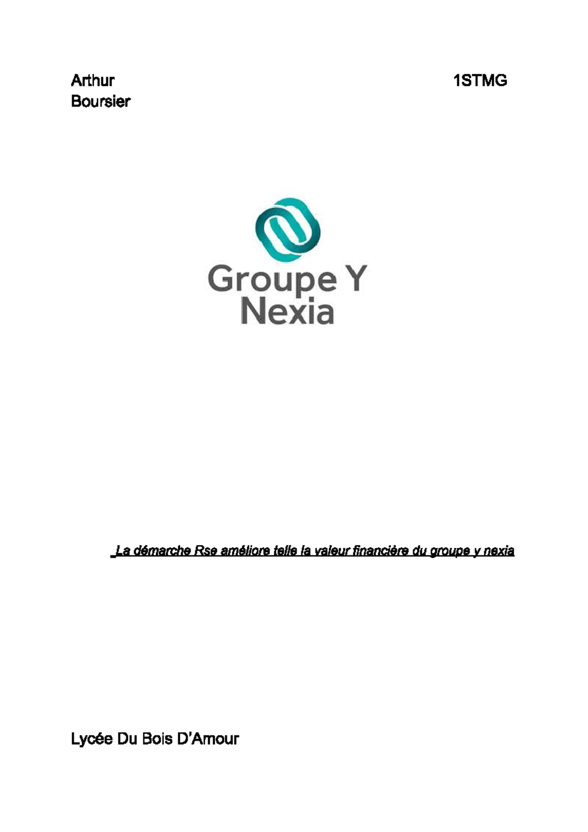 Etude de gestion dossier final - Etude de gestion dossier final ...