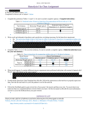 Partial Lab Report - BIOL 1208 Fall 2022 The Effect of Varying pH ...