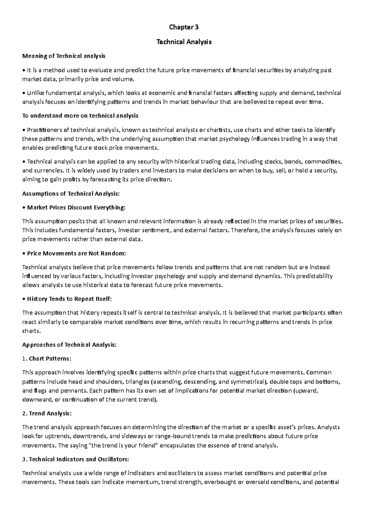IM - Chapter 3 notes 240720 084137 - Chapter 3 Technical Analysis ...