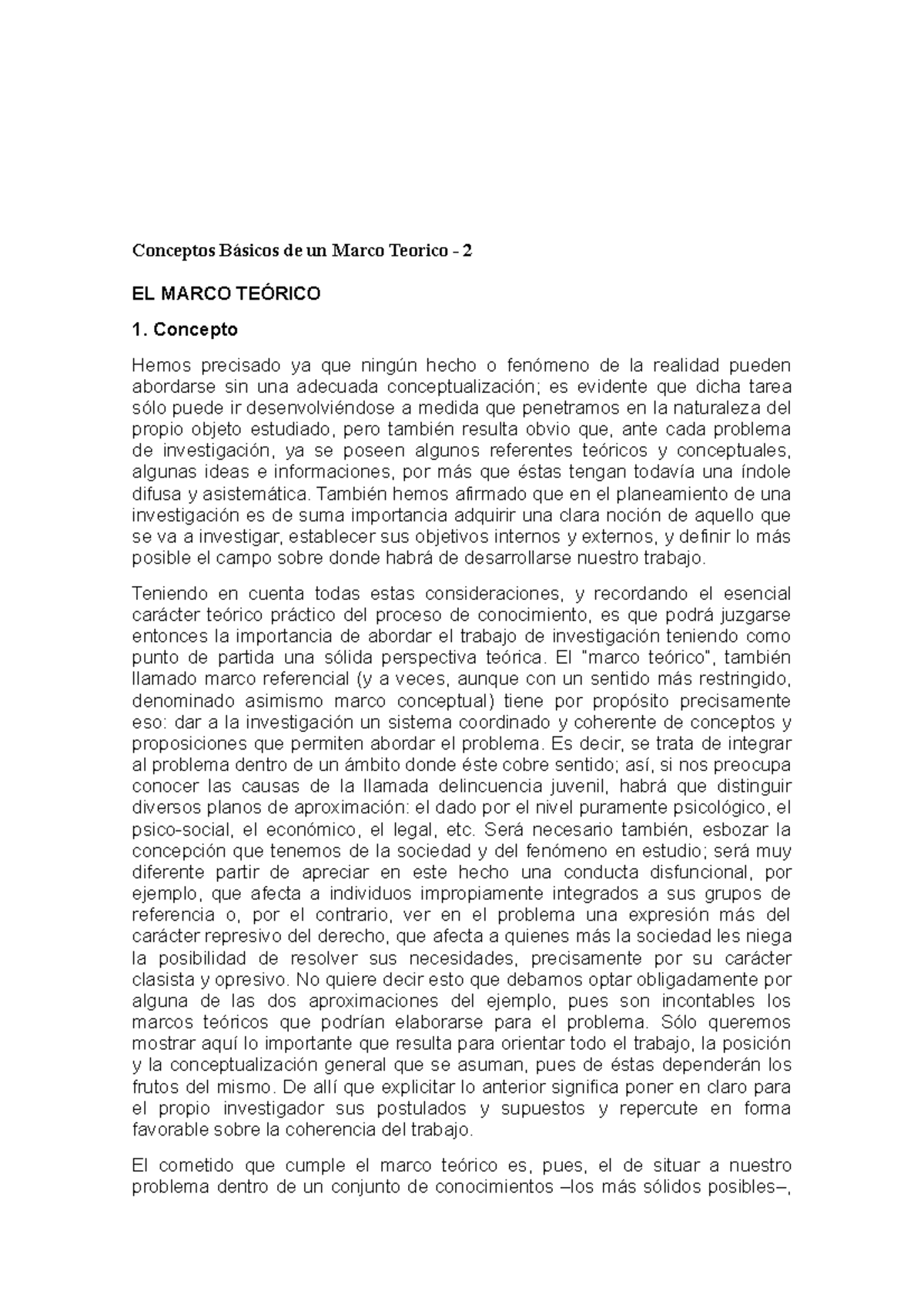05 - Conceptos Básicos de un Marco Teorico 2- Conceptos Básicos de un ...