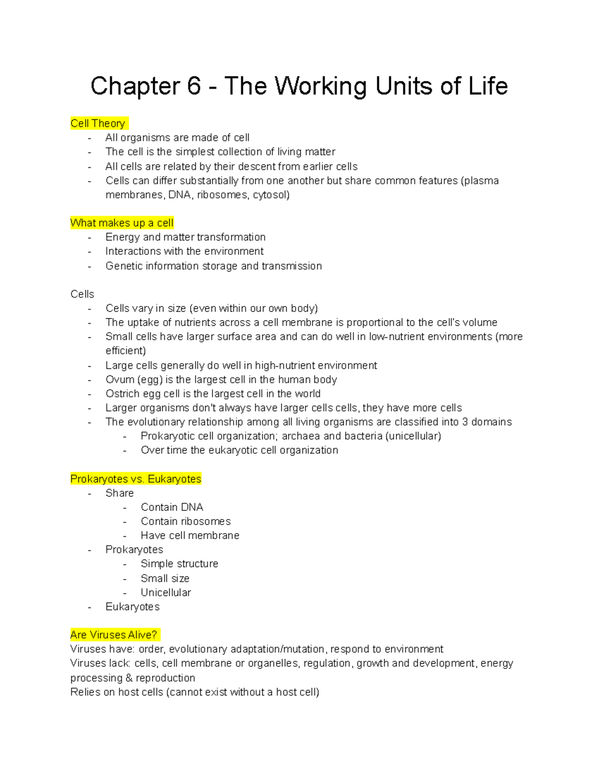 Exploring Biology - 9 16 22 - Chapter 6 - The Working Units of Life ...