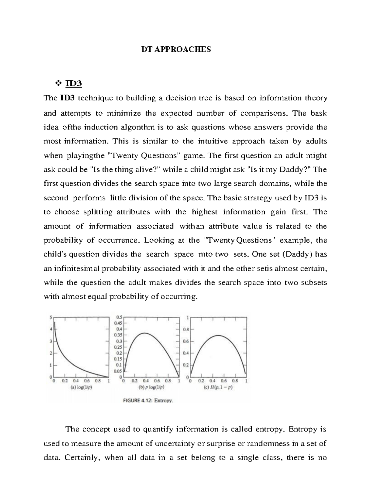 DT Approaches-ID3,C4 - This lecture note describes about DT approaches ...