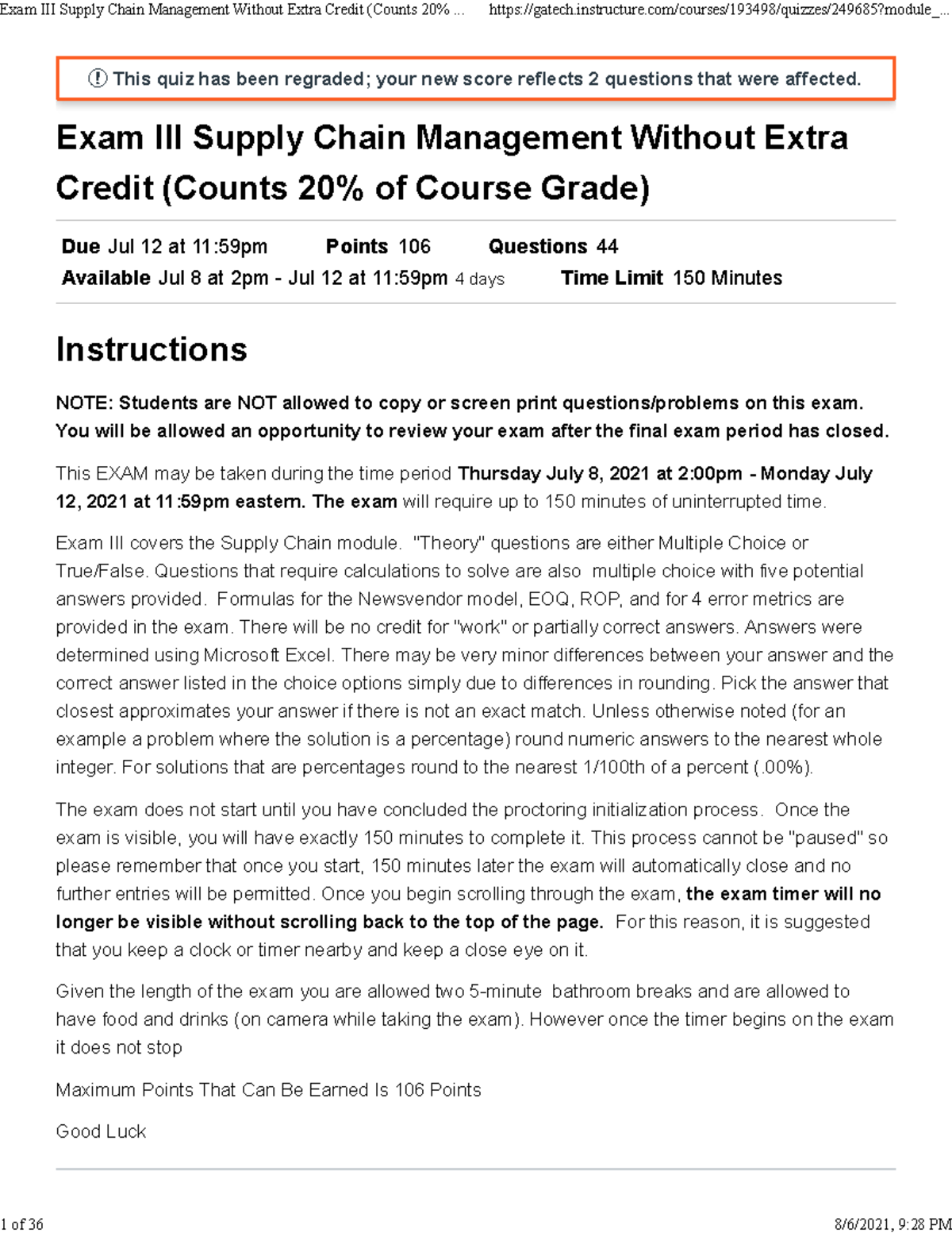 Supply Chain - notes - CS 5623 - UTSA - Studocu