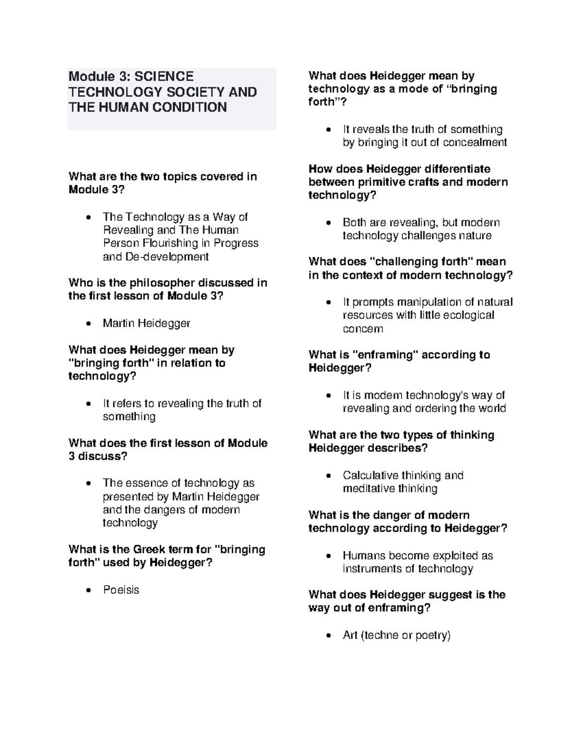 STSM3 - STS Module 3 - Module 3: SCIENCE TECHNOLOGY SOCIETY AND THE ...