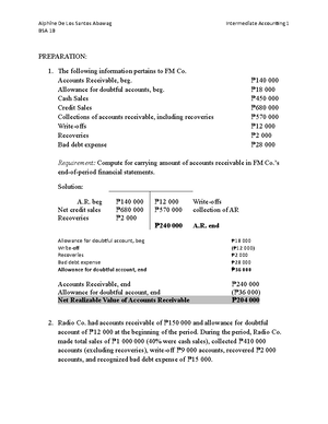 Basic Accounting Practice Set - Adjusting and Worksheet (with answers ...