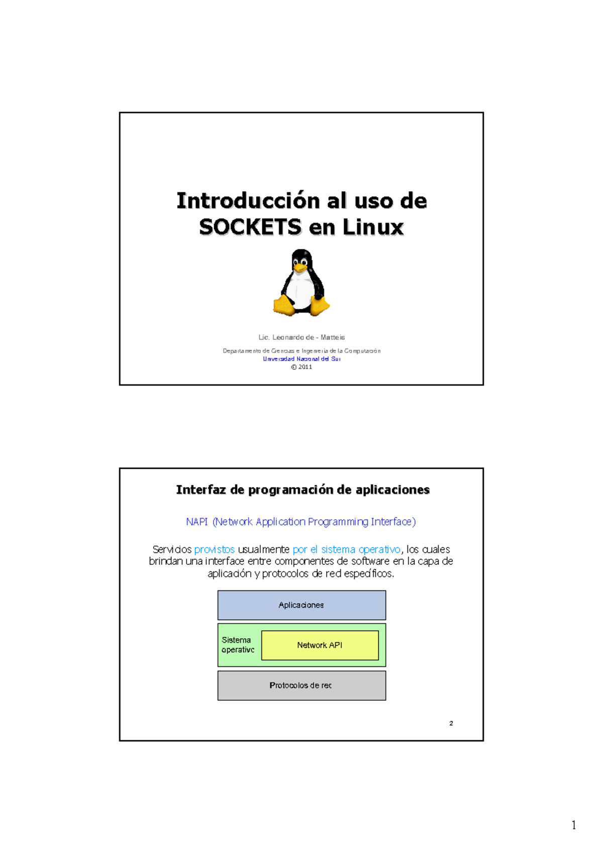 Introduccion al uso de sockets - Introducci Introduccióónn alal usouso dede SOCKETS en Linux ...