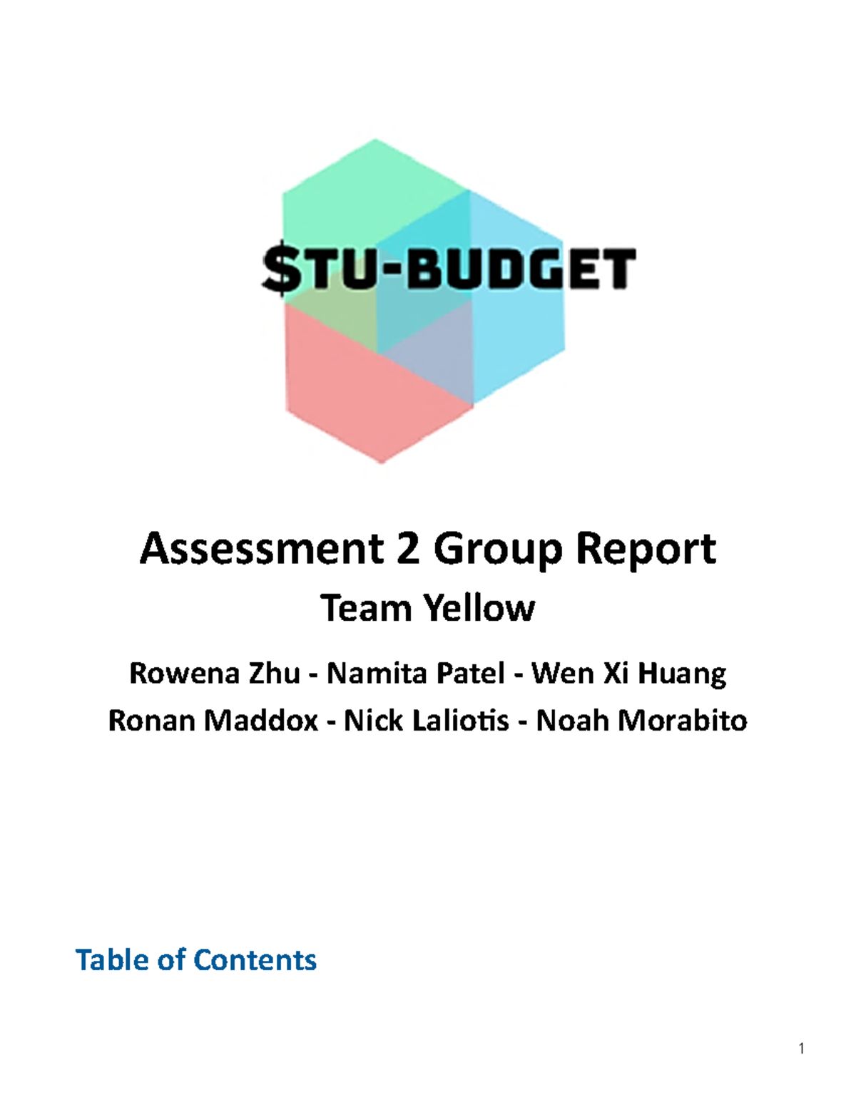 IBP TEAM Yellow Assessment 2 Group Report - Assessment 2 Group Report ...