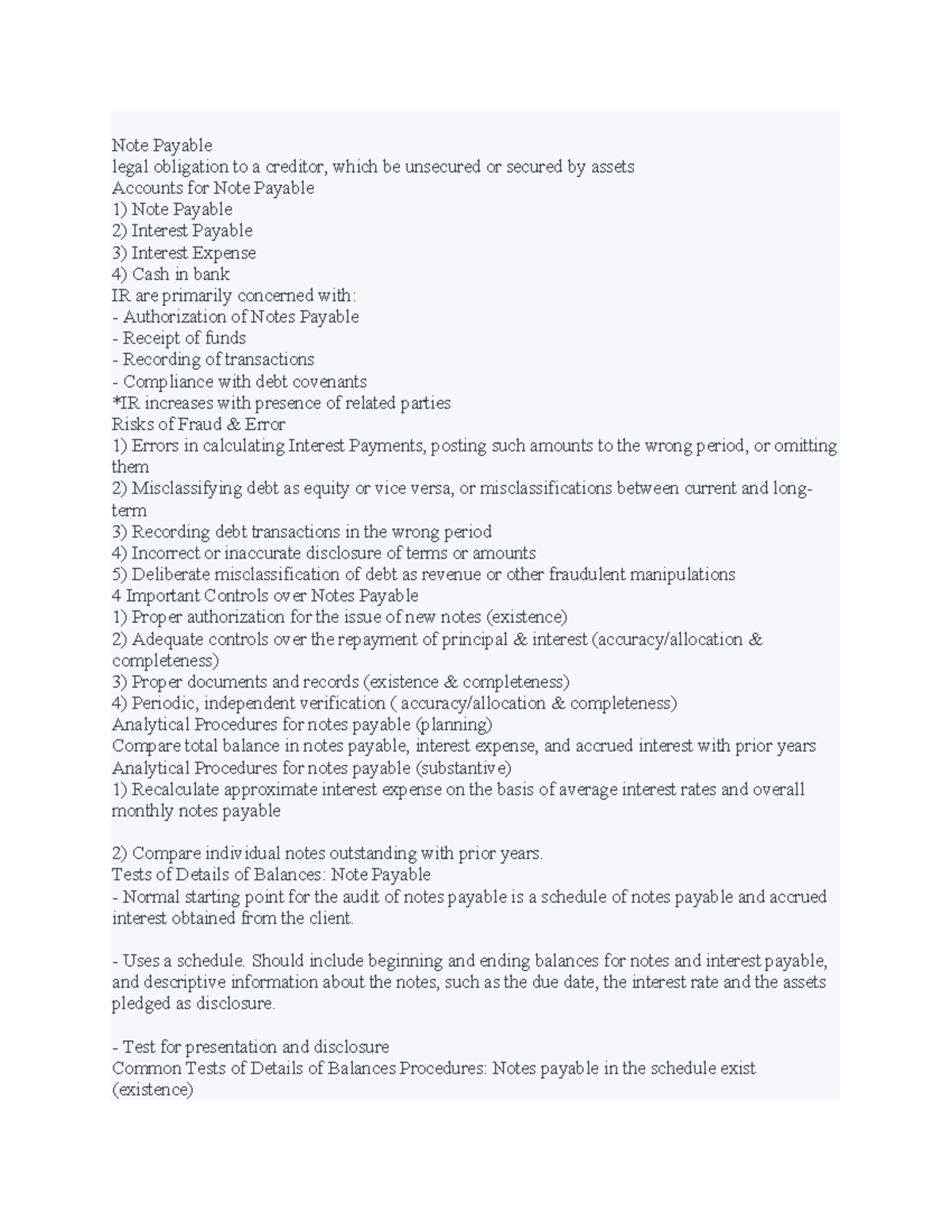 Note Payable - lectre note - Note Payable legal obligation to a ...