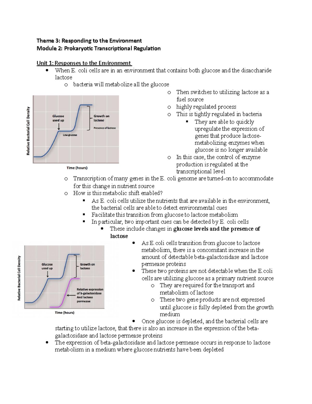 BIO 1A03 - Theme 3 Module 2 - Theme 3: Responding to the Environment ...