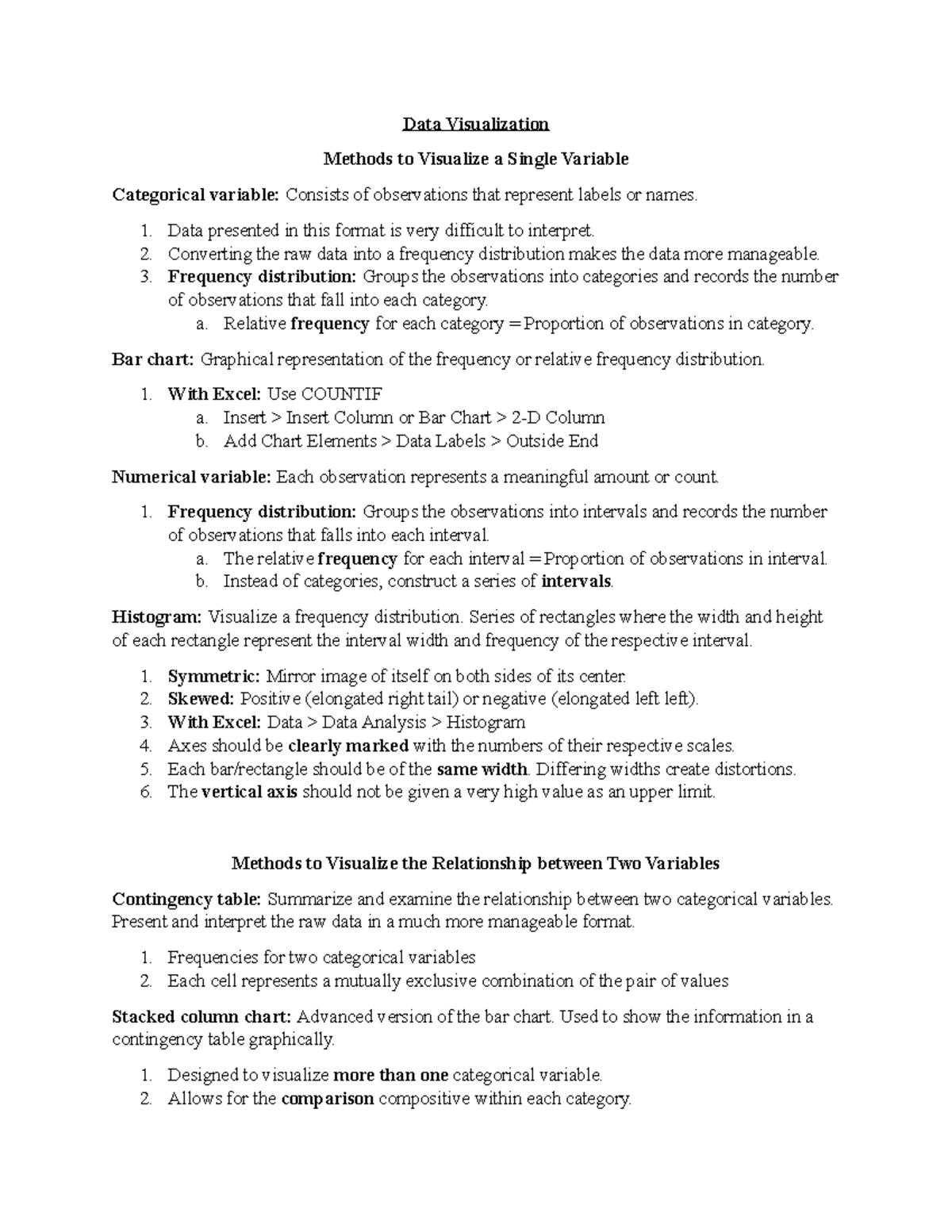 Unit 5 - Instructor: Merrill Liechty - Data Visualization Methods to Visualize a Single Variable ...