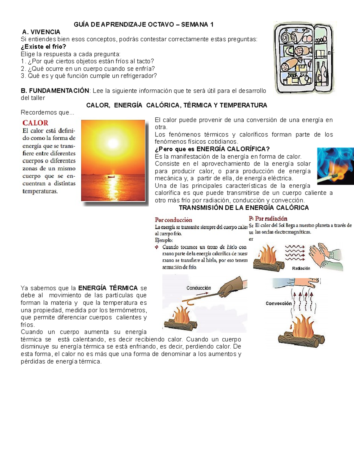 GUIA DE Aprendizaje Ciencia 1 Octavo 4 Periodo - GUÍA DE APRENDIZAJE ...