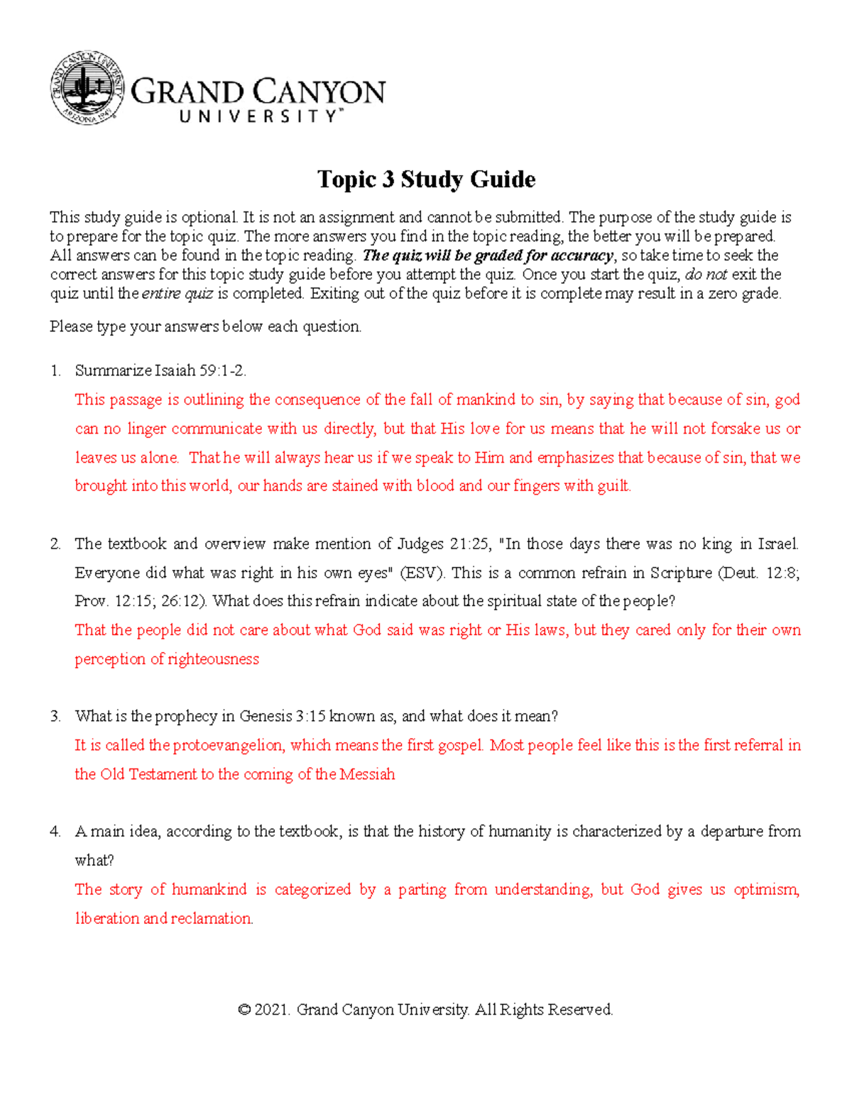 Topic 3 Study Guide - Complete - Topic 3 Study Guide This study guide ...