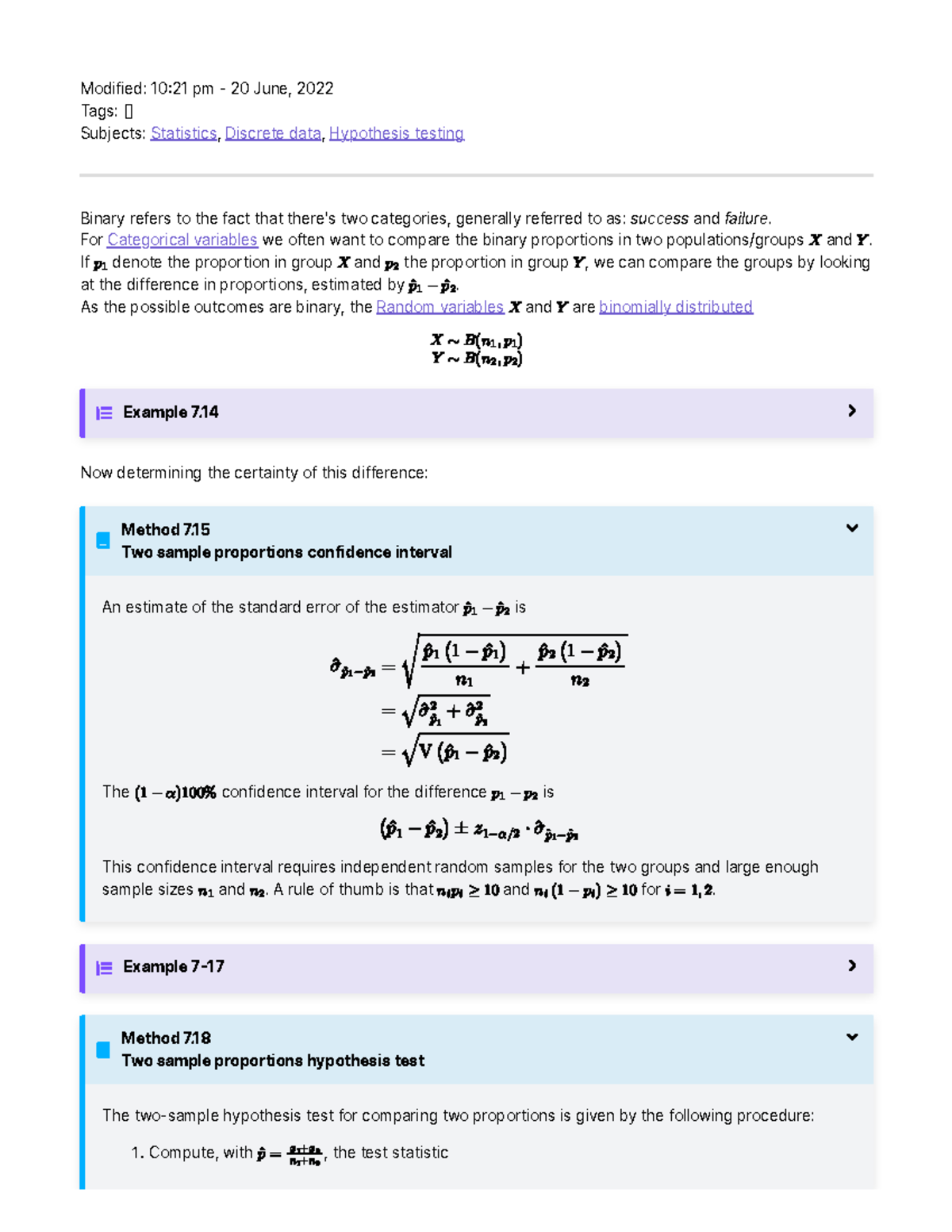 Discrete binary hypothesis testing for two groups - Modified: 1021 pm ...