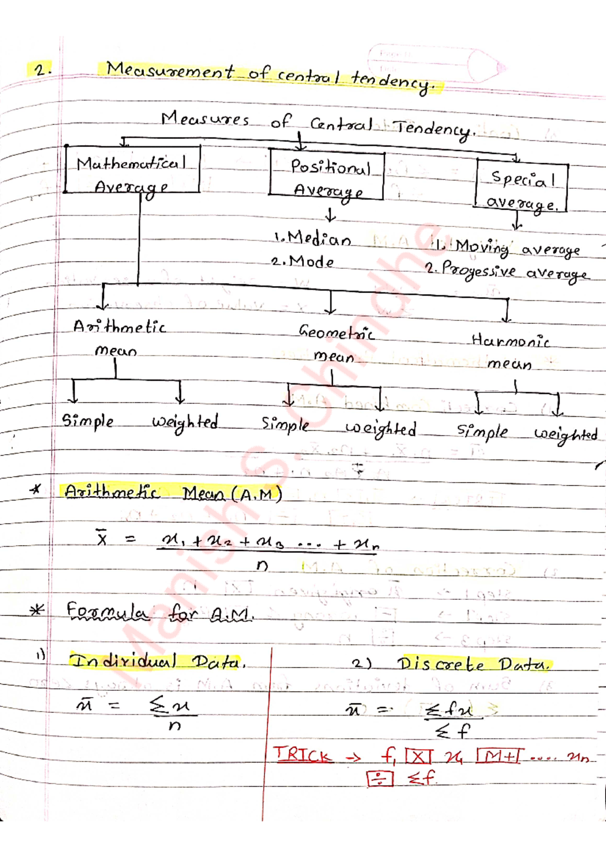 Center tendency - All formula's covered - Mathematics: Applications and Interpretation SL - Studocu