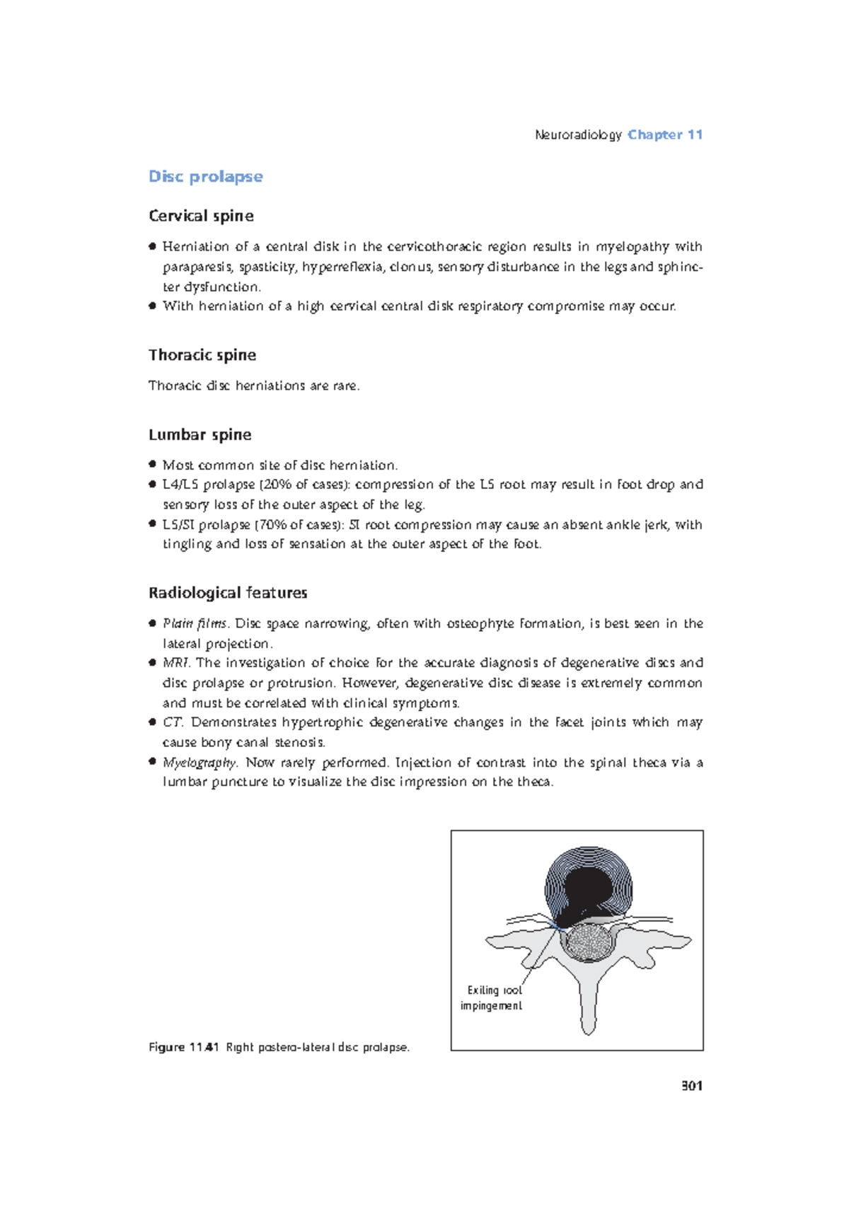 Radiology Lecture Notes pdf (101) - Neuroradiology Chapter 11 301 Disc ...