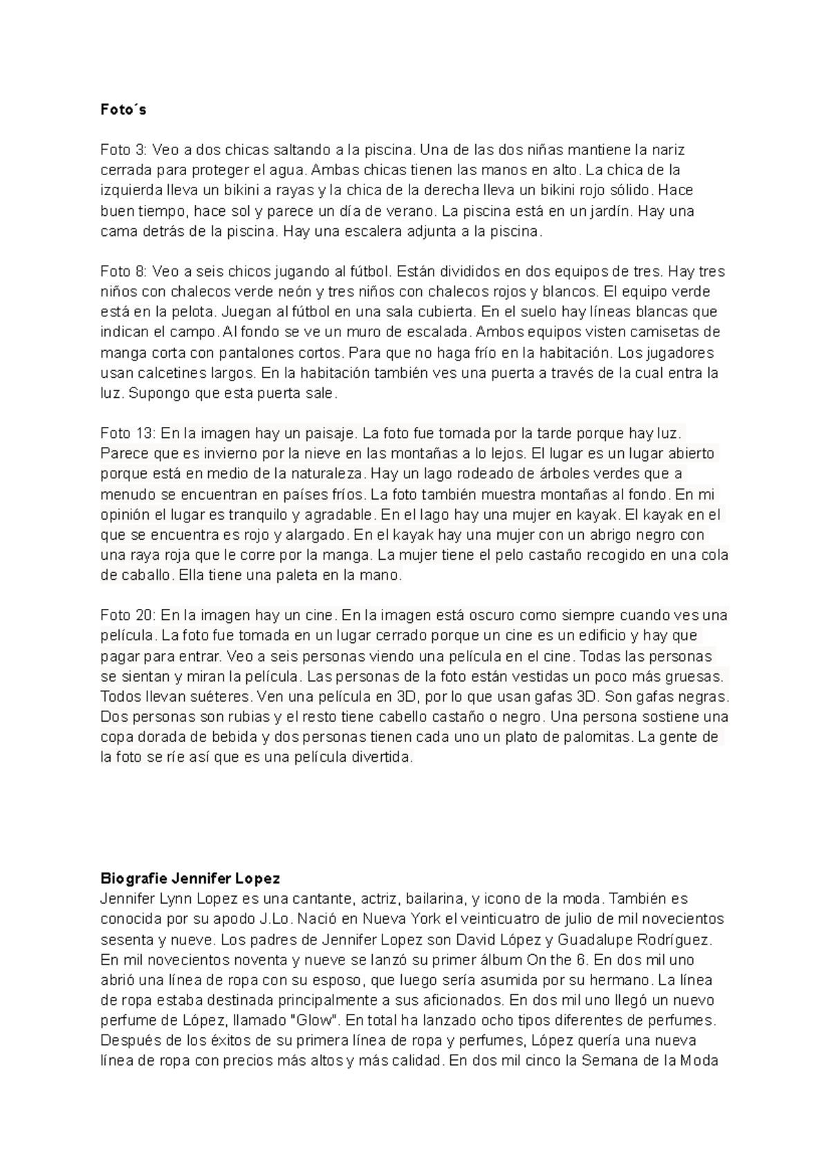 Mondeling examen Spaans Vijf Havo Foto´s Omschrijven En Beroemdheid ...