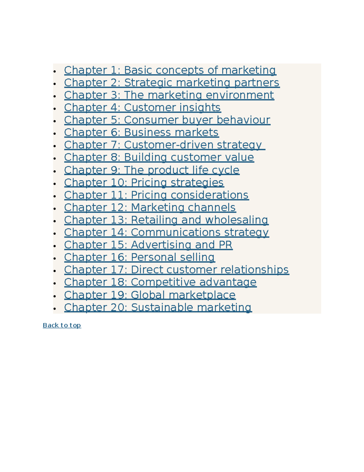 Principle of marketing - Chapter 1: Basic concepts of marketing Chapter ...