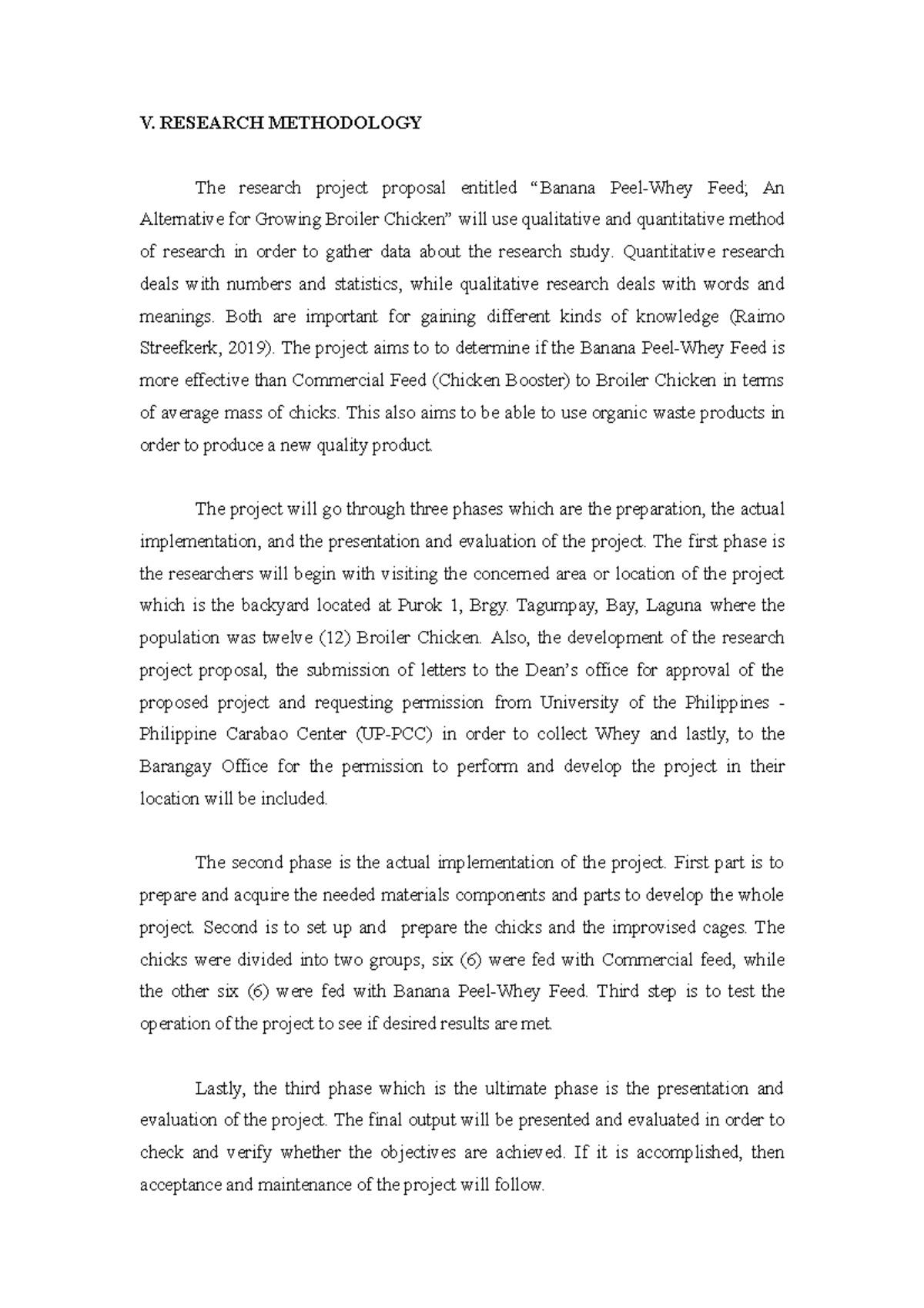 9. Project Methodology - V. RESEARCH METHODOLOGY The research project ...