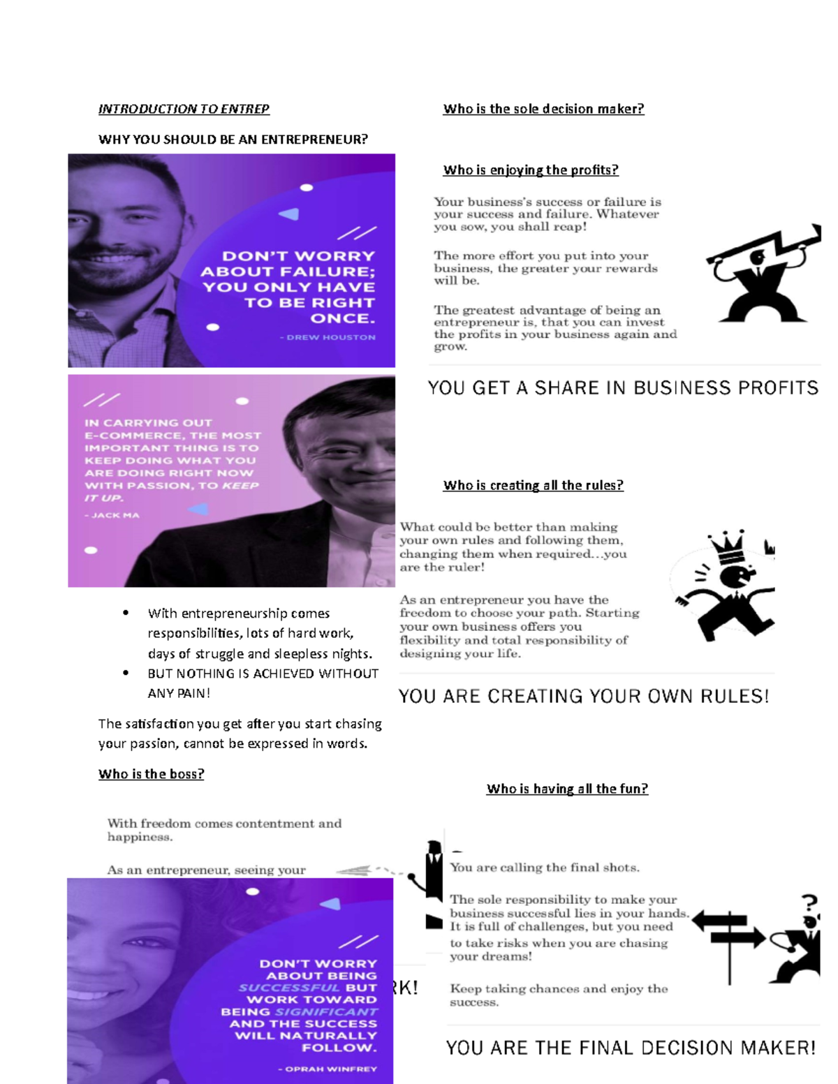 Reviewer - The entrep mind - Entrepreneurial Behavior - Studocu