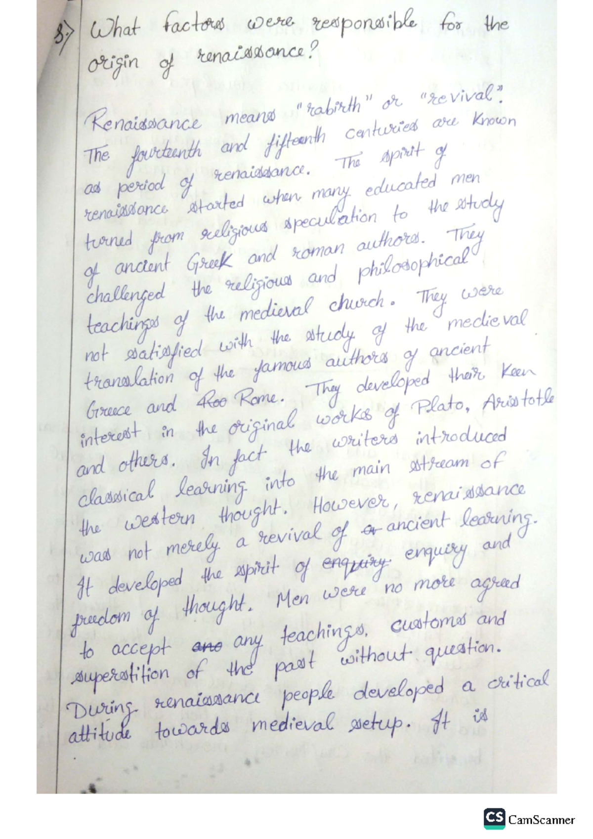 RMW assignment - Rise of modern west - s. What factors were responsible for the origin of - Studocu