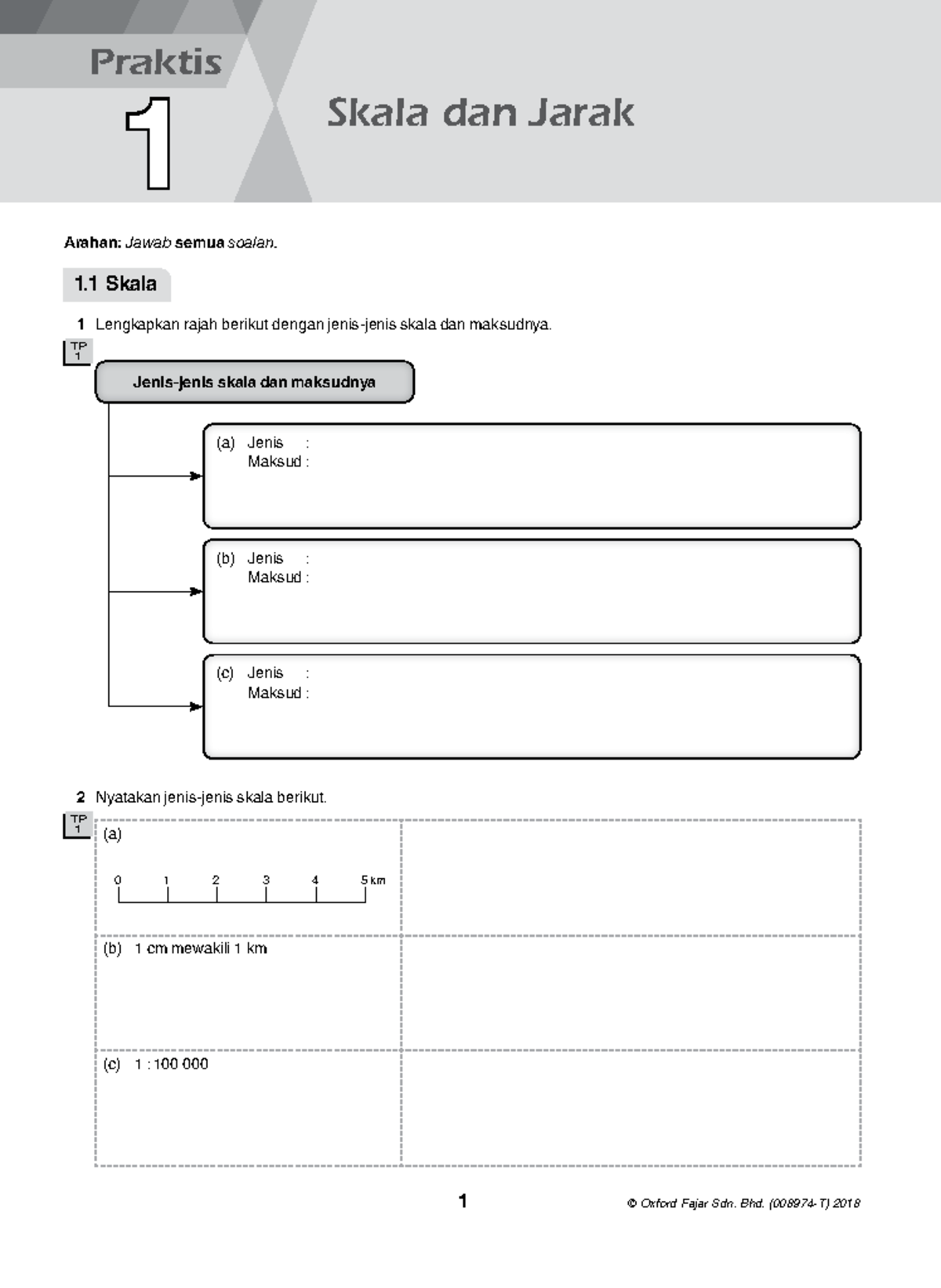 Tg2 praktis - Latihan Berfokus Tg2 - 1 Skala 1 Lengkapkan rajah berikut ...