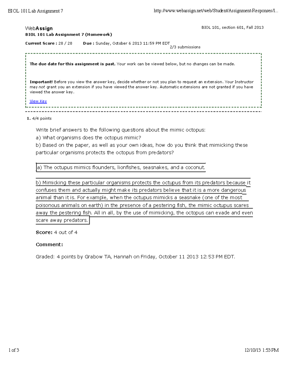 BIOL 101 Lab Assignment 7 - webassign/web/Student/Assignment-Responses/l... BIOL 101 Lab ...